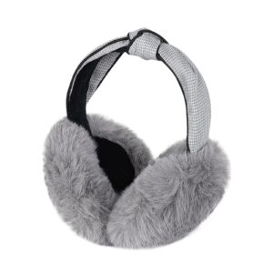 women warm earmuffs girl cute outdoor ear warmers winter furry adjustable ear covers packable kid cartoon elephant earmuffs