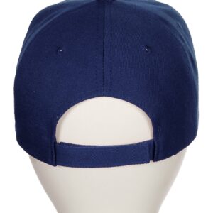 Daxton Structured Baseball Hat Cap Old English A to Z Letter Number Initial-Navy, Letter B