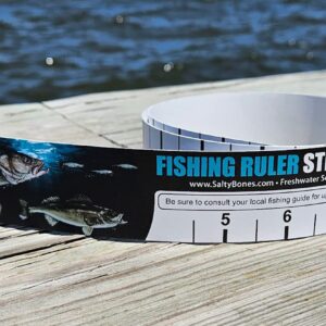 Salty Bones 36" Fishing Ruler Sticker - Walleye Edition - Made in The USA