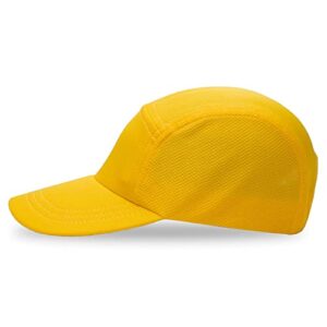 Headsweats Standard Performance Race Hat Baseball Cap for Running and Outdoor Lifestyle, Canary Yellow, One Size