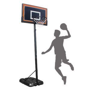 basketball hoop,7-10ft adjustable portable basketball backboard with stand and wheels basketball stand for kids teenagers adults outdoor/indoor