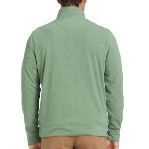 IZOD Mens Heathered Long Sleeve Jersey Face 1/4 Zip Top X-Large Sage Green