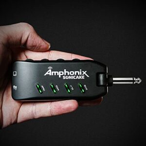 SONICAKE Guitar Headphone Amp Plug-In USB Rechargable Portable Pocket Guitar Amplifier With Bluetooth Multi-Effects Clean Overdrive Distortion Modulation Delay and Reverb