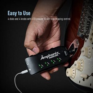 SONICAKE Guitar Headphone Amp Plug-In USB Rechargable Portable Pocket Guitar Amplifier With Bluetooth Multi-Effects Clean Overdrive Distortion Modulation Delay and Reverb