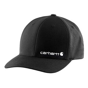 carhartt men's force logo graphic cap, black, one size