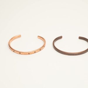 LEELA QUANTUM TECH Light Bracelet, hand crafted copper bracelet, allergen free, trendy design available in 2 variations, one size