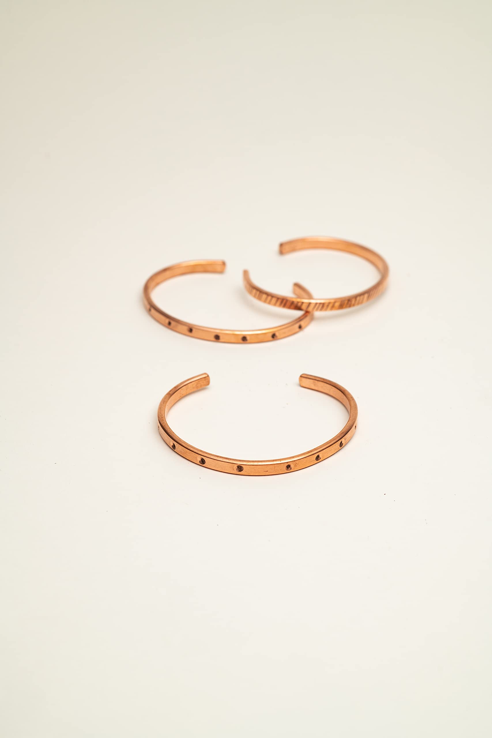 LEELA QUANTUM TECH Light Bracelet, hand crafted copper bracelet, allergen free, trendy design available in 2 variations, one size