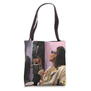 wiz and nipsey tripping tote bag