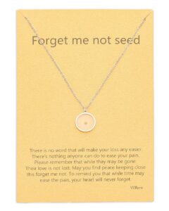 vzbarn miscarriage gifts for mothers forget me not baby necklace silver