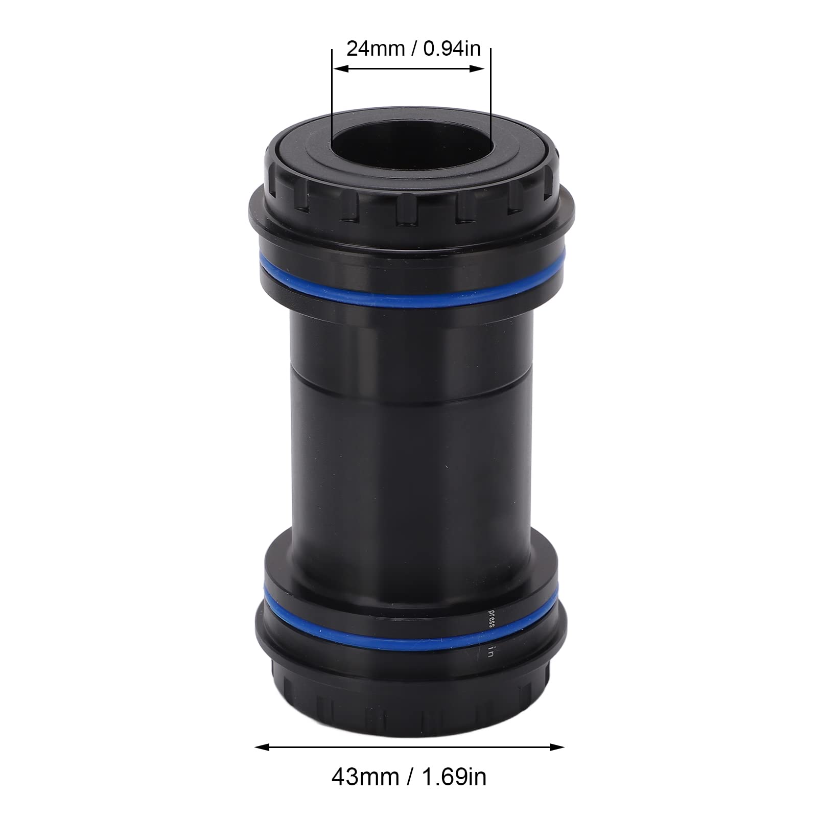 BuyWeek Bike Bottom Bracket, Press Fit Ceramic Bearing Bicycle Bottom Bracket High Strength Bike BB Bottom Bracket for Mountain Road Bike