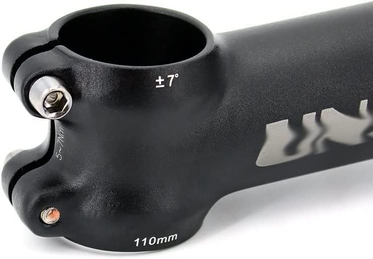 ZECHAO Ultralight Bike Stem,60/70/80/90/100/110/120/130mm Handlebar Stem 7 Degree Mountain Road Bike Stem 25.4mm Mountain Bike Stem Bike Stem (Color : Black, Size : 25.4x130mm)