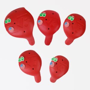 FRANKTECH Golf Club Covers 3pcs and 10pcs USA Flag Pins, Plastic Golf Head Covers for Driver Fairway Woods Hybrid, Driver Headcover Fit All Right-Handed Golf Clubs, Easy On Off, Washable, Funny