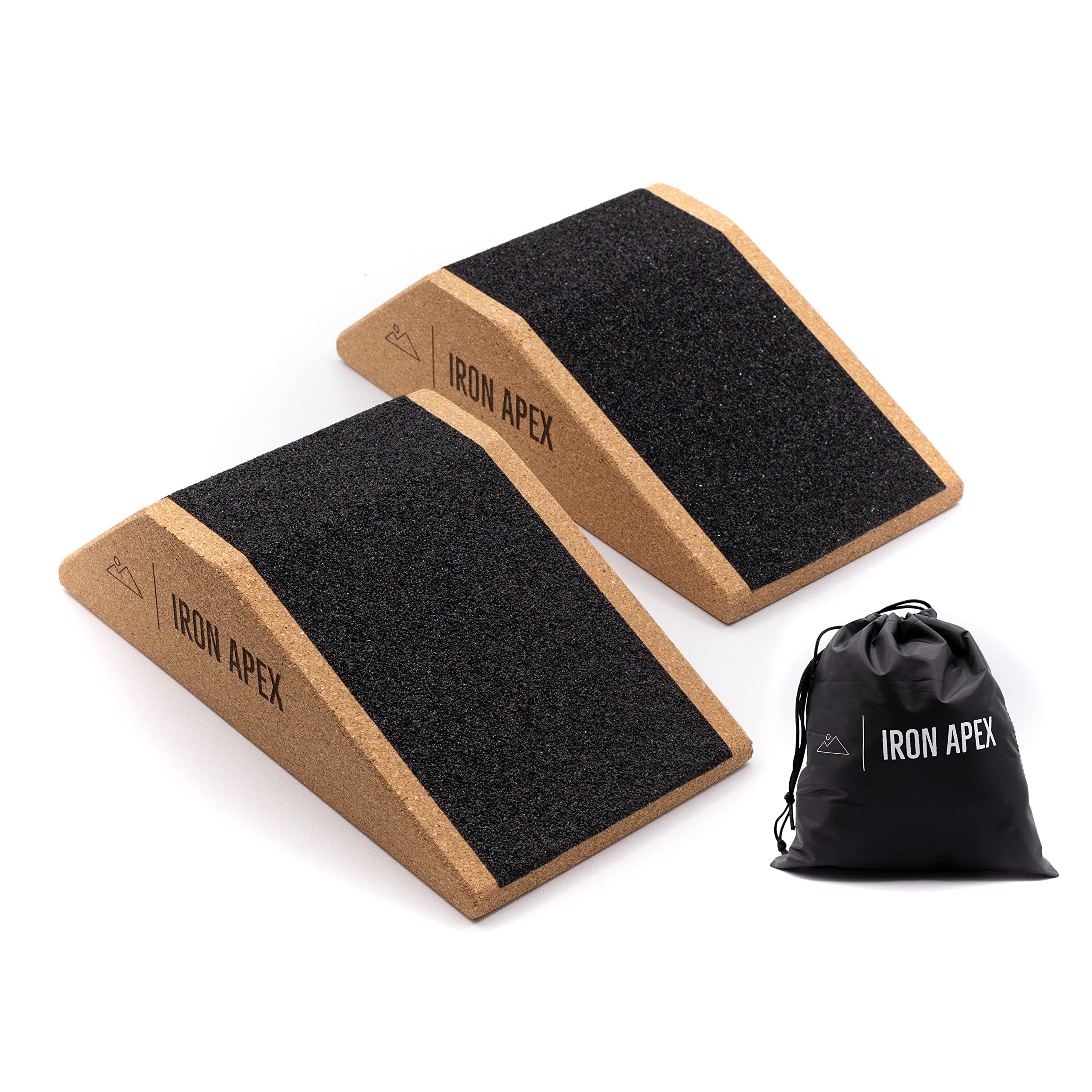 Squat Wedge Block (Pair),Slant Board For Squats w/Carry Bag,Lightweight, Portable Anti-Slip Heel Elevated Squat Wedges And Calf Raise Gym Accessories