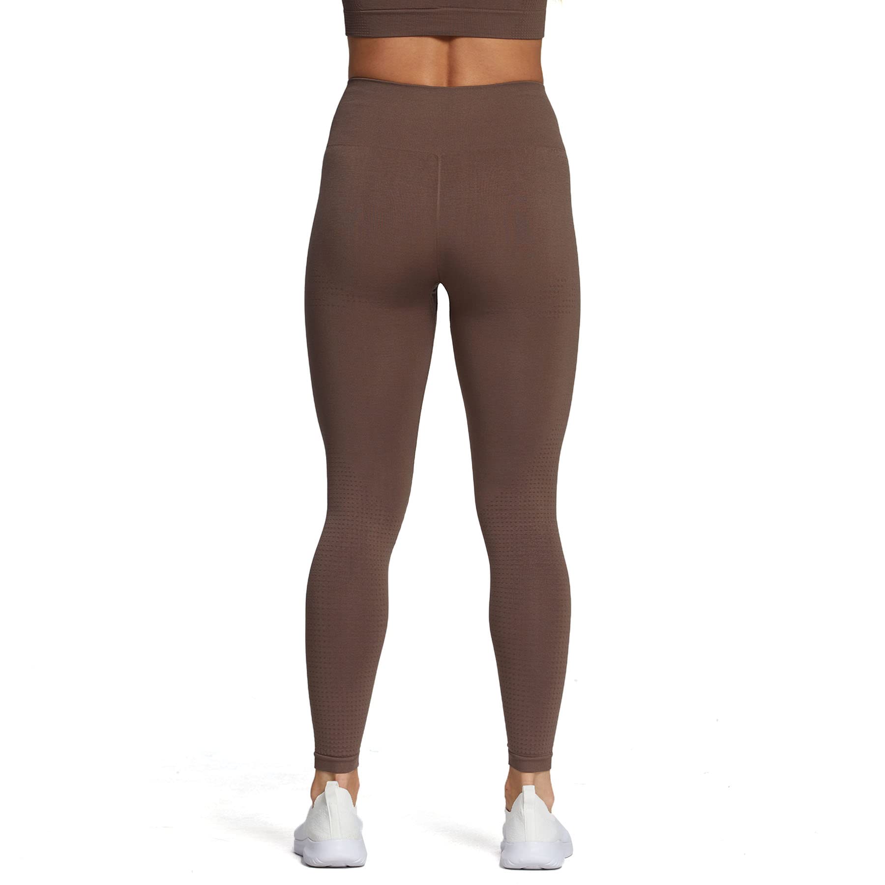 Aoxjox Seamless Workout Leggings for Women High Waisted Vital 3.0 Butt Lifting Tummy Control Yoga Pants (Vital 3.0 Fudge Coffee, Medium)