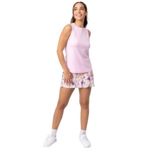 sofibella uv colors womens sleeveless tennis shirt - cotton candy/xs