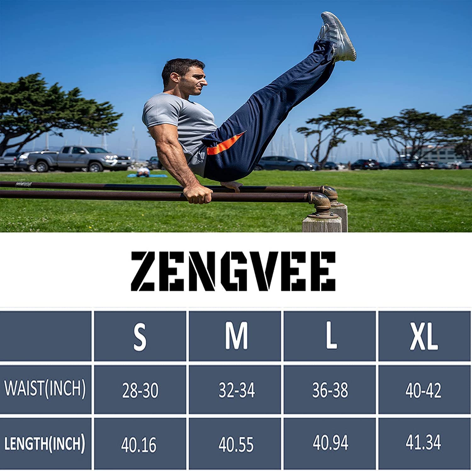 ZENGVEE 3 Pack Baggy Sweatpants for Men with Zipper Pockets Open Bottom, Quick Dry Mens Yoga Pants Lightweight Athletic Joggers for Workout, Gym, Black Running Trousers (0430 Red Blue Navy 3 Pcs XXL)