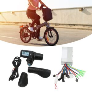 VBESTLIFE Brushless Motor Controller, Electric Bike Scooter Brushless Motor Controller 36V 48V 350W with 805 LCD Display Throttle Pants Men