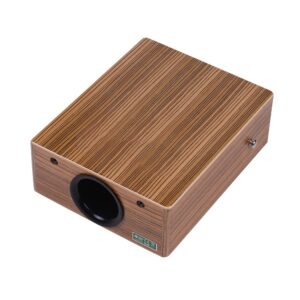 Taruor Portable Traveling Cajon Box Drum Hand Drum Wood Percussion Instrument with Strap Carrying Bag