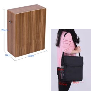 Taruor Portable Traveling Cajon Box Drum Hand Drum Wood Percussion Instrument with Strap Carrying Bag