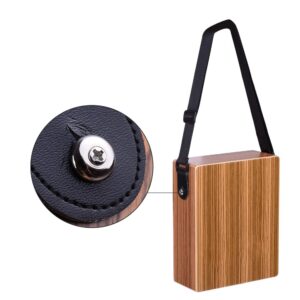 Taruor Portable Traveling Cajon Box Drum Hand Drum Wood Percussion Instrument with Strap Carrying Bag