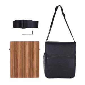 Taruor Portable Traveling Cajon Box Drum Hand Drum Wood Percussion Instrument with Strap Carrying Bag