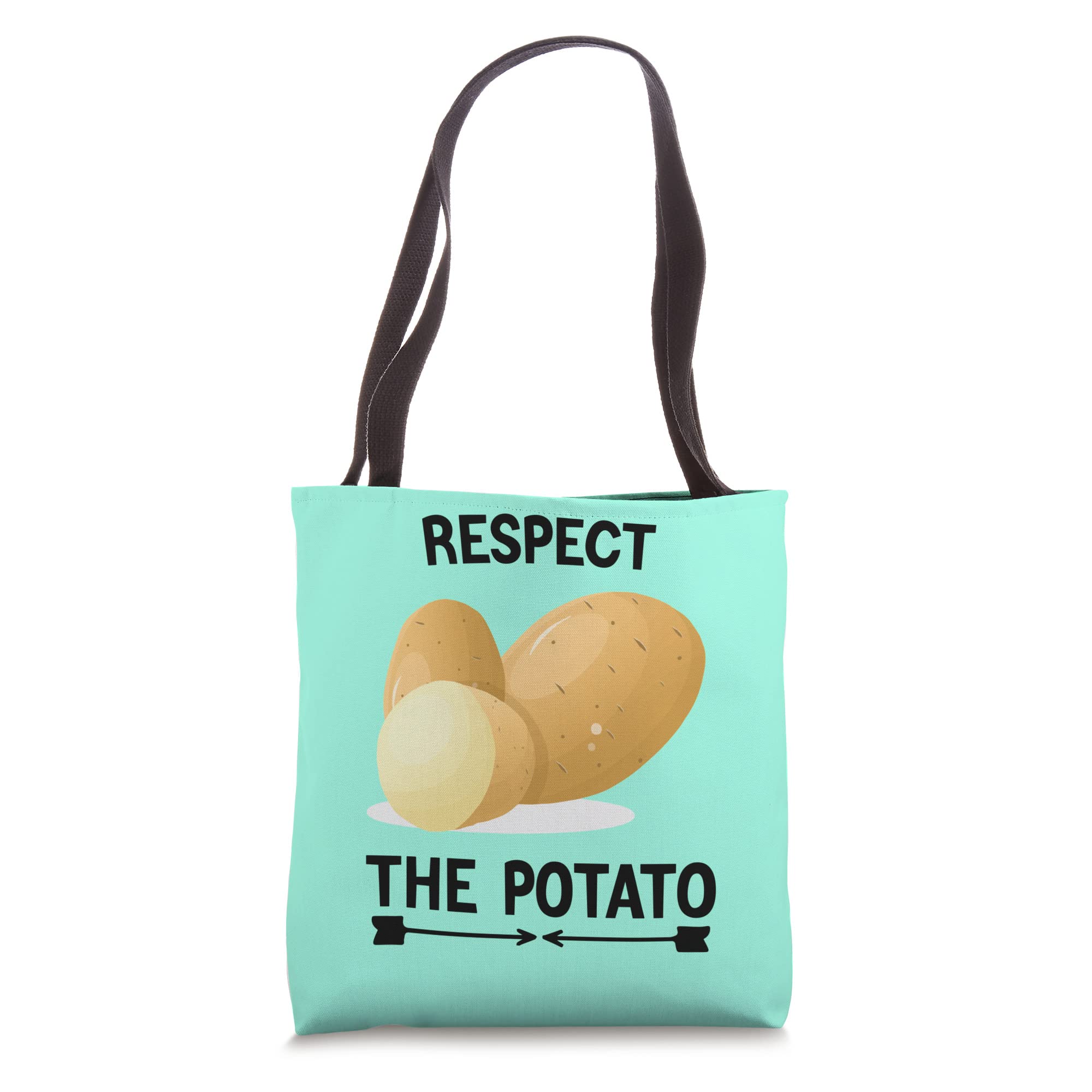 Respect The Potato Funny Potatoes Vegetables Potato Lover Tote Bag