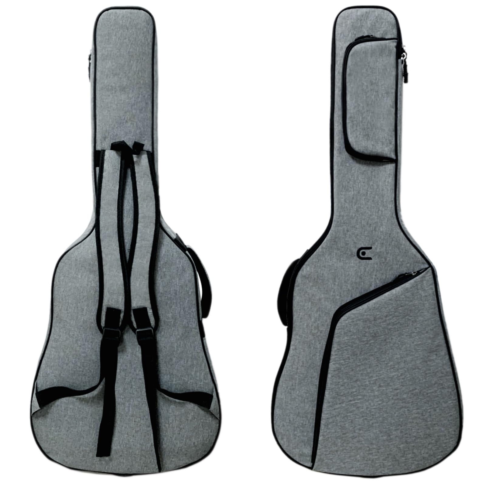 EITMOSS 36 Inch Acoustic Guitar Bag Guitar Case Soft Guitar Gig Bag Adjustable Straps Grey