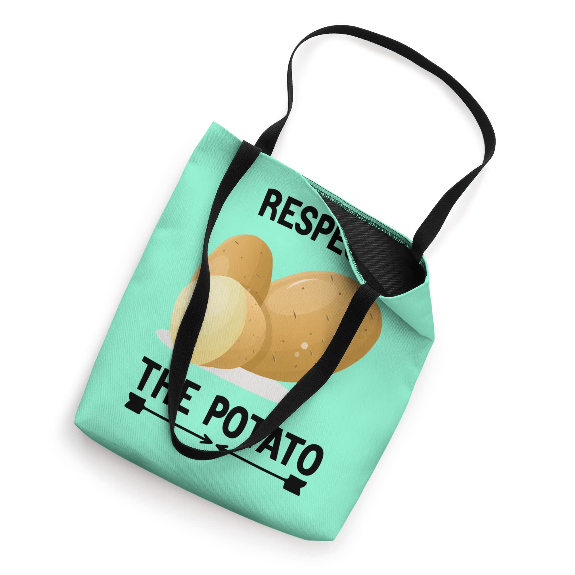 Respect The Potato Funny Potatoes Vegetables Potato Lover Tote Bag