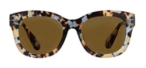 peepers by peeperspecs oprah's favorite women's center stage oversized reading sunglasses - blue quartz +2.50