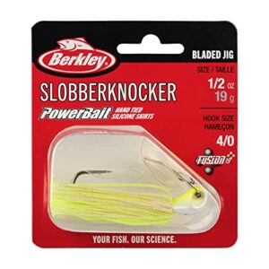 Berkley SlobberKnocker Fishing Jig, White Chartreuse, 1/2 oz