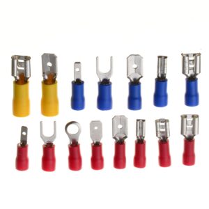 Insulated Wire Electrical Connectors Assortment Fork,Ring,Spade,Quick Disconnect Crimp Marine Automotive Cable Terminals-280 PCS