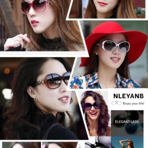 NLEYANB 8 Pairs Wholesale Classic Oversized Designer Fox Cat Eye Sunglasses for Women Men 100% UV Protection