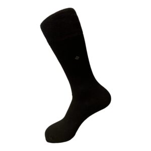 Bamboo Dress Socks Crew Socks Mens Womens Black Color Soft Durable Moisture Wicking Seamless Toe 3 Pairs