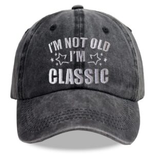 retirement gifts for women men, i'm not old i'm classic hat, this legend has retired baseball cap for birthday retirees senior dad mom grandpa grandma