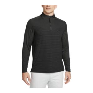 nike dri-fit adv vapor men's quarter-zip golf top, black/dark smoke grey (as1, alpha, l, regular, regular)