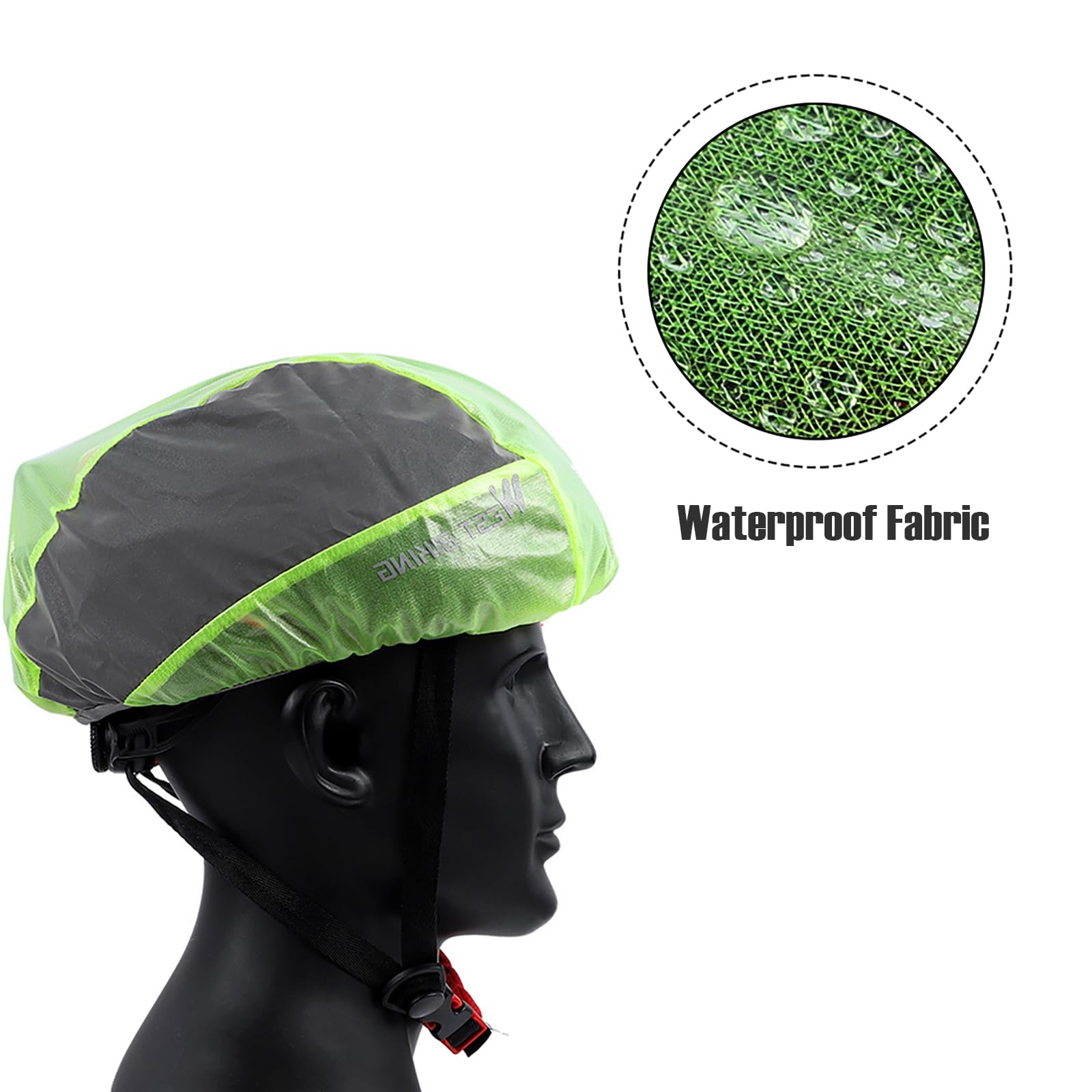 YidaSouko Cycling Helmet Cover Reflective Helmet Rain Cover Waterproof Helmet Dust Cover for Road Bike Outdoor Activitie