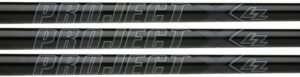 project x lz blackout black onyx wedge shafts - set of 3 - choose flex (6.0 (stiff) flex)