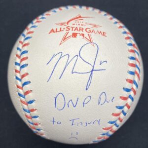 Mike Trout DNP Due To Injury :(Signed 2017 All Star Game Logo Baseball MLB Holo - Autographed Baseballs