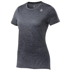 Reebok Womens OSR Knit Basic T-Shirt, Grey, XX-Small