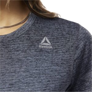 Reebok Womens OSR Knit Basic T-Shirt, Grey, XX-Small