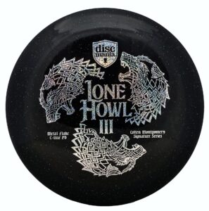 discmania lone howl 3 - colten montgomery signature series metal flake c-line pd disc golf driver (colors will vary) (173-176g)