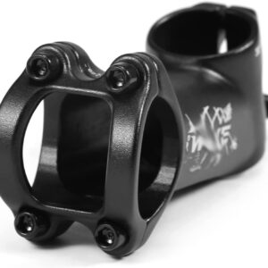 ZECHAO 17 Degree Bike Stem,Ultralight Bike Stem 60/70/80/90/100/110mm Mountain Road Bike Stem for 31.8mm Handlebar Stem Bike Stem (Color : Black, Size : 80mm)