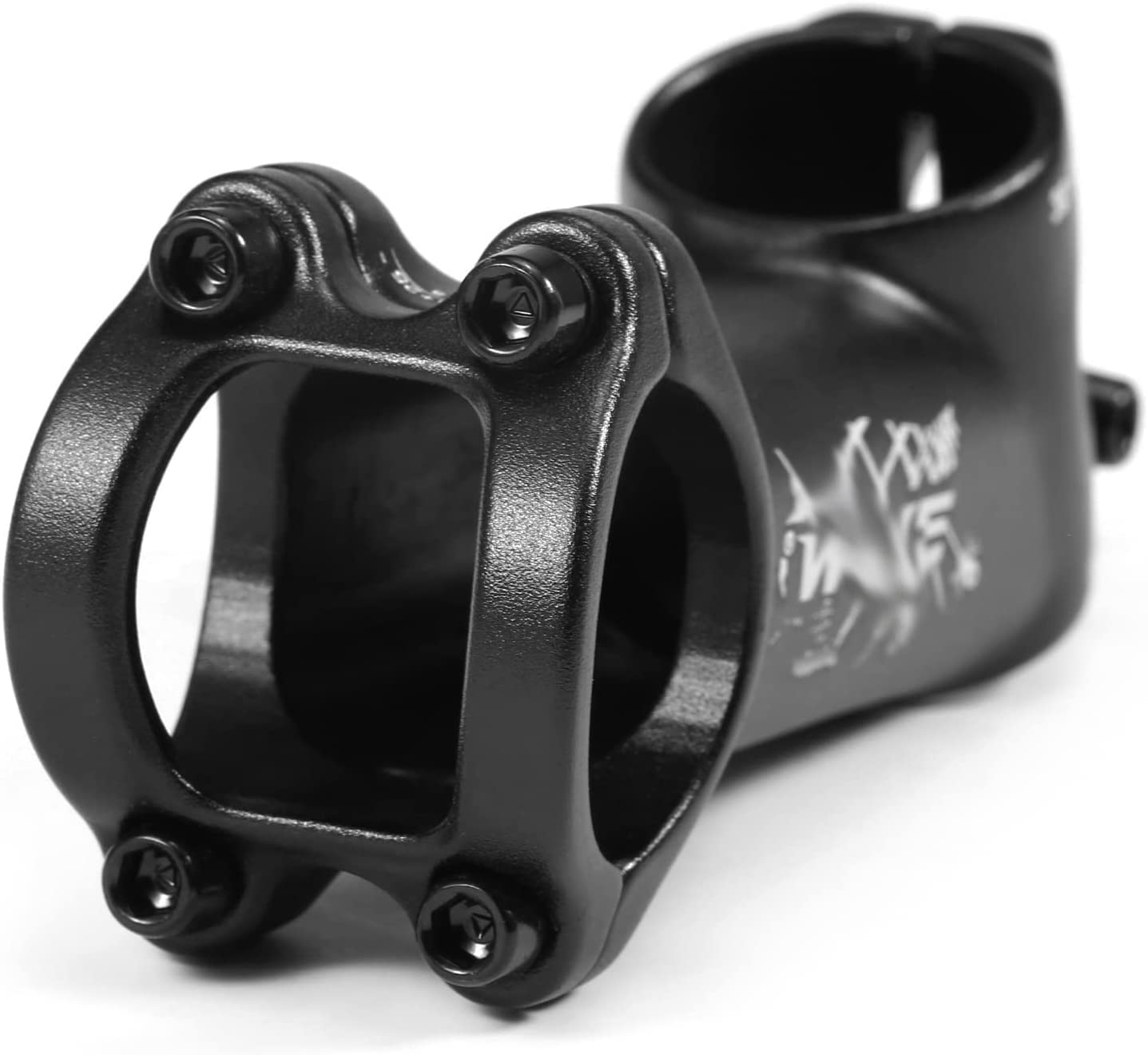 ZECHAO 17 Degree Bike Stem,Ultralight Bike Stem 60/70/80/90/100/110mm Mountain Road Bike Stem for 31.8mm Handlebar Stem Bike Stem (Color : Black, Size : 80mm)