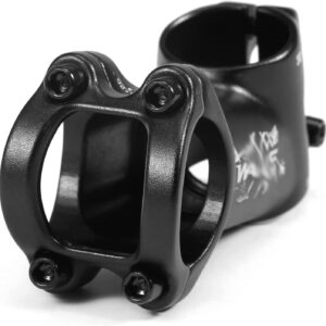 ZECHAO 17 Degree Bike Stem,Ultralight Bike Stem 60/70/80/90/100/110mm Mountain Road Bike Stem for 31.8mm Handlebar Stem Bike Stem (Color : Black, Size : 80mm)