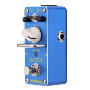 amo-3 mario bit crusher electric guitar effect pedal mini single effect with true bypass