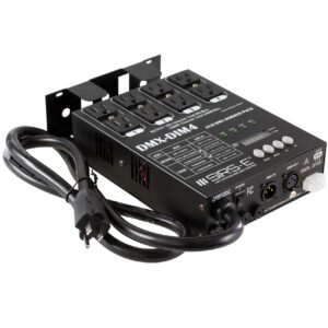 sirs-e dmx-dim4 4 channel dmx dimmer pack double output