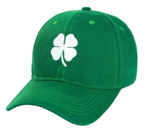 st. patrick's day 4 leaf clover baseball hat adjustable embroidery shamrock baseball cap for men and women