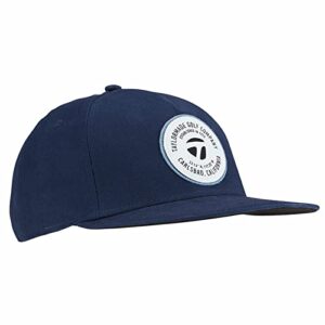 TaylorMade Golf 5 Panel Flatbill Hat Navy