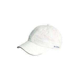 baseball cap with silver (ag) yarn (white)