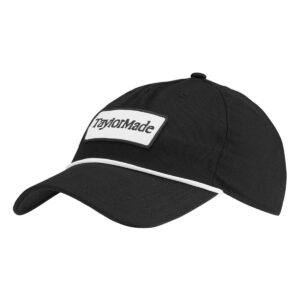 taylormade golf vintage 5 panel rope hat black